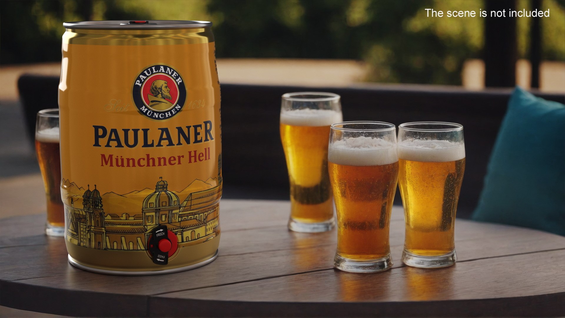 Paulaner Beer 5 Liter Barrel 3D Model - TurboSquid 2276750