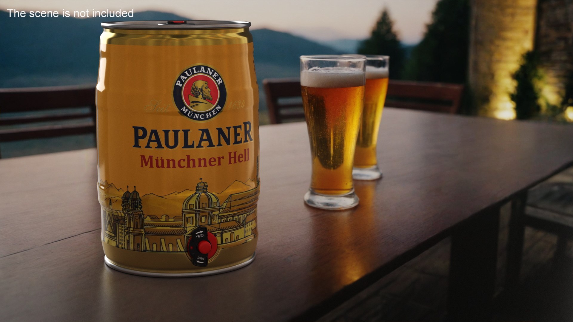 Paulaner Beer 5 Liter Barrel 3D Model - TurboSquid 2276750