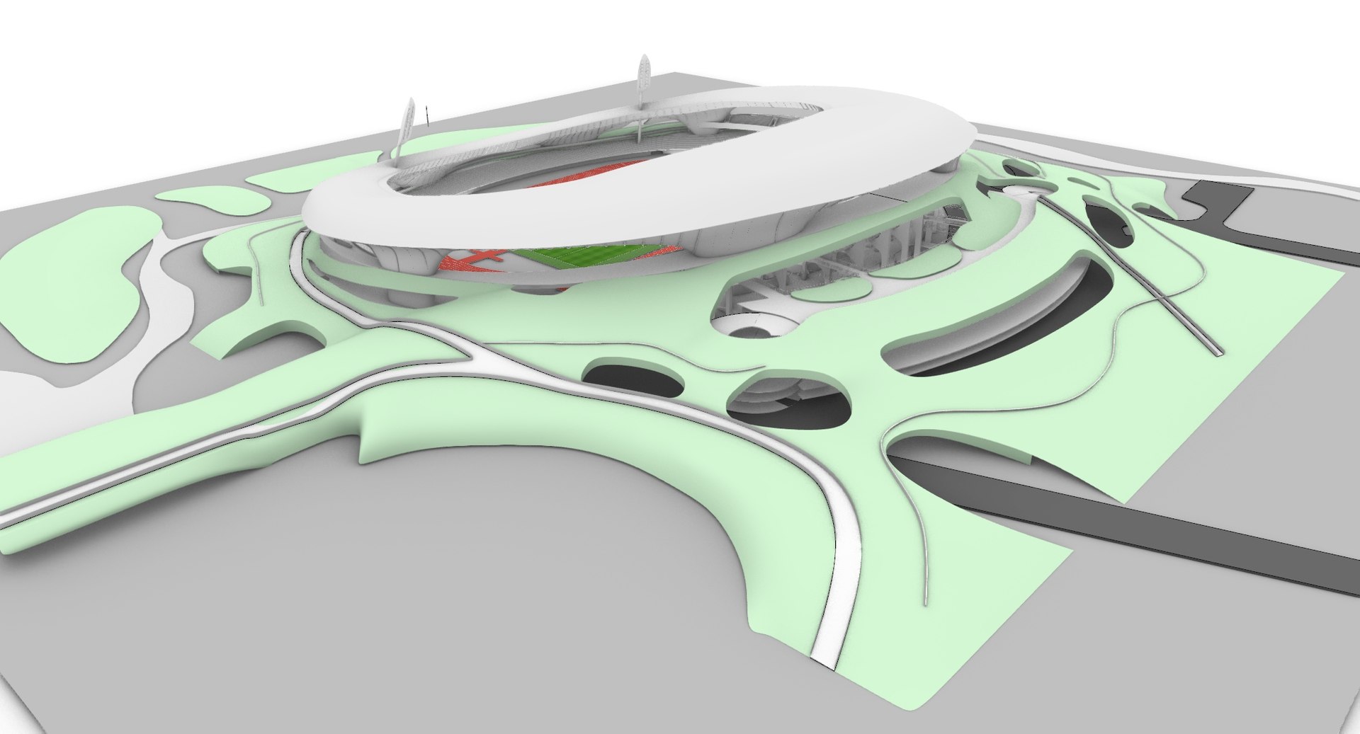 Quzhou Stadium 3D - TurboSquid 2094643