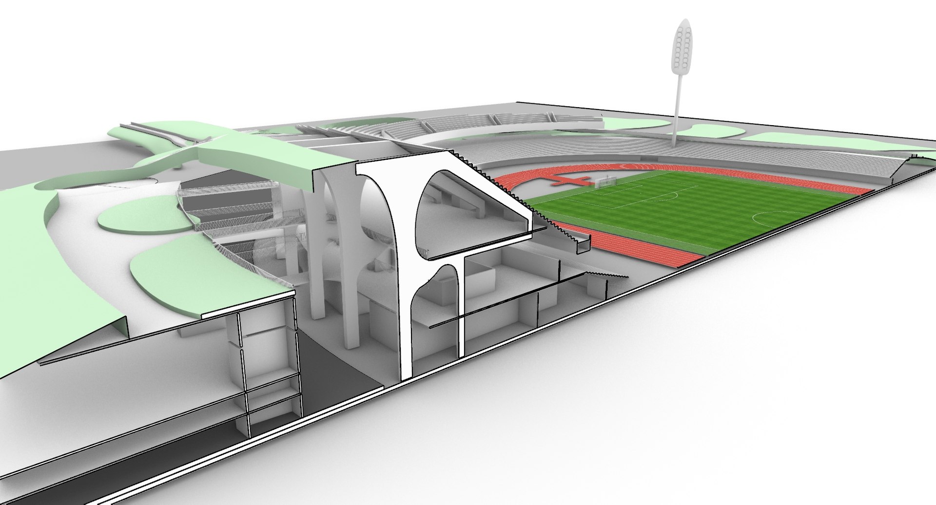 Quzhou Stadium 3D - TurboSquid 2094643