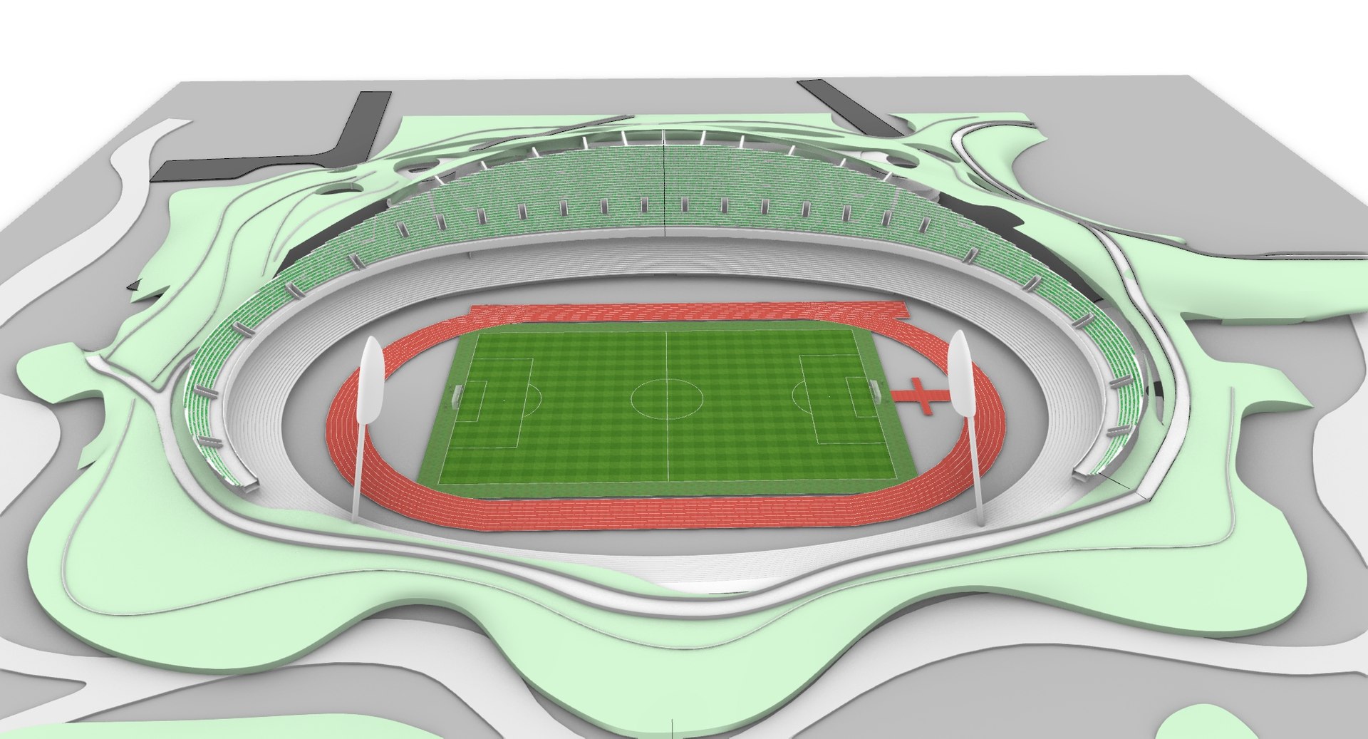 Quzhou Stadium 3D - TurboSquid 2094643