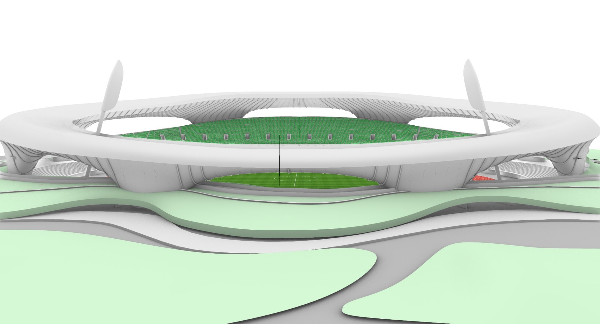 Quzhou Stadium 3D - TurboSquid 2094643