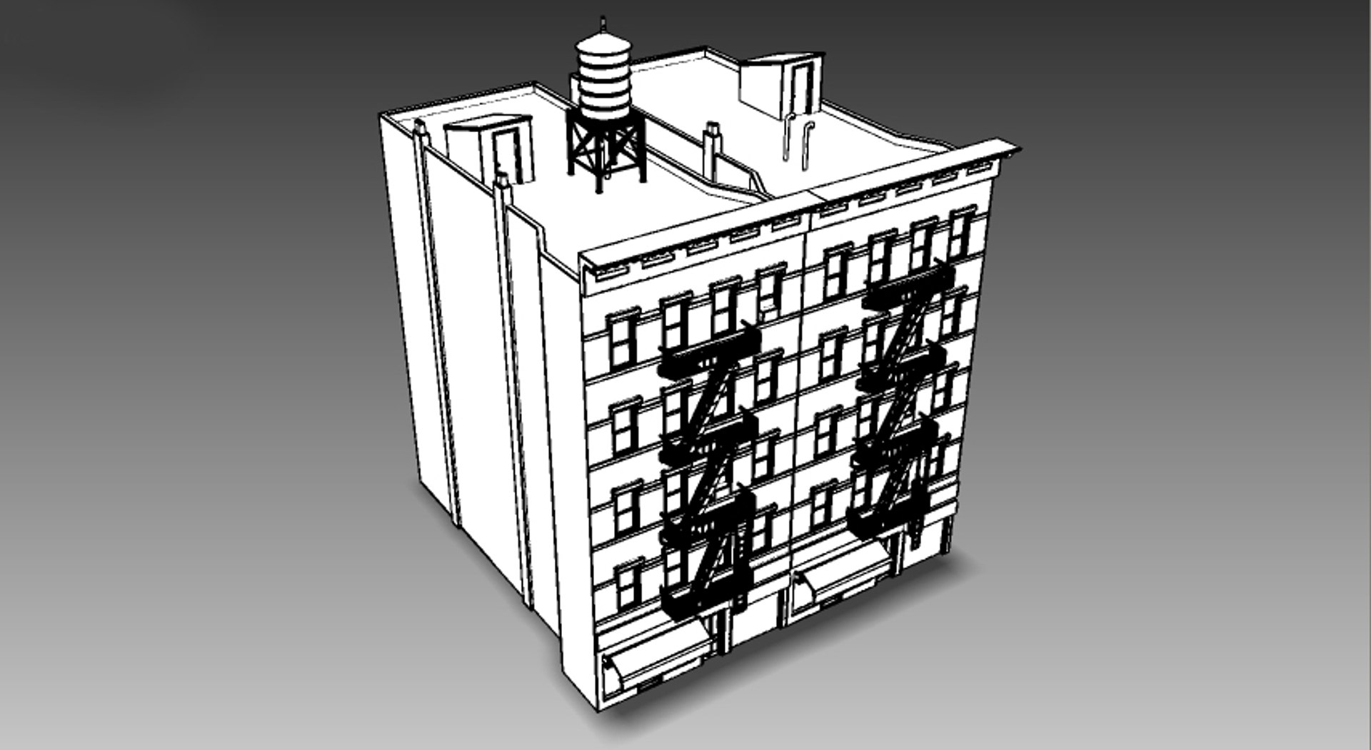 3d Model Downtown Building