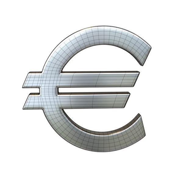 Euro sign 3D - TurboSquid 1670585