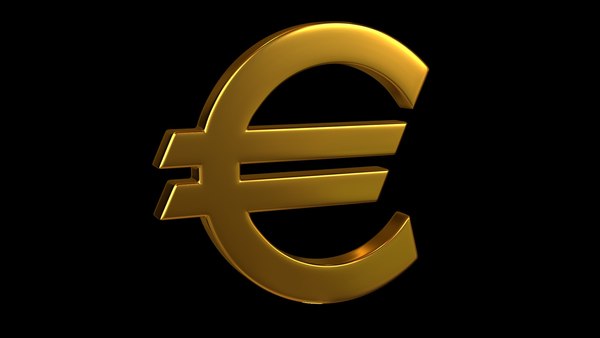 Euro sign 3D - TurboSquid 1670585