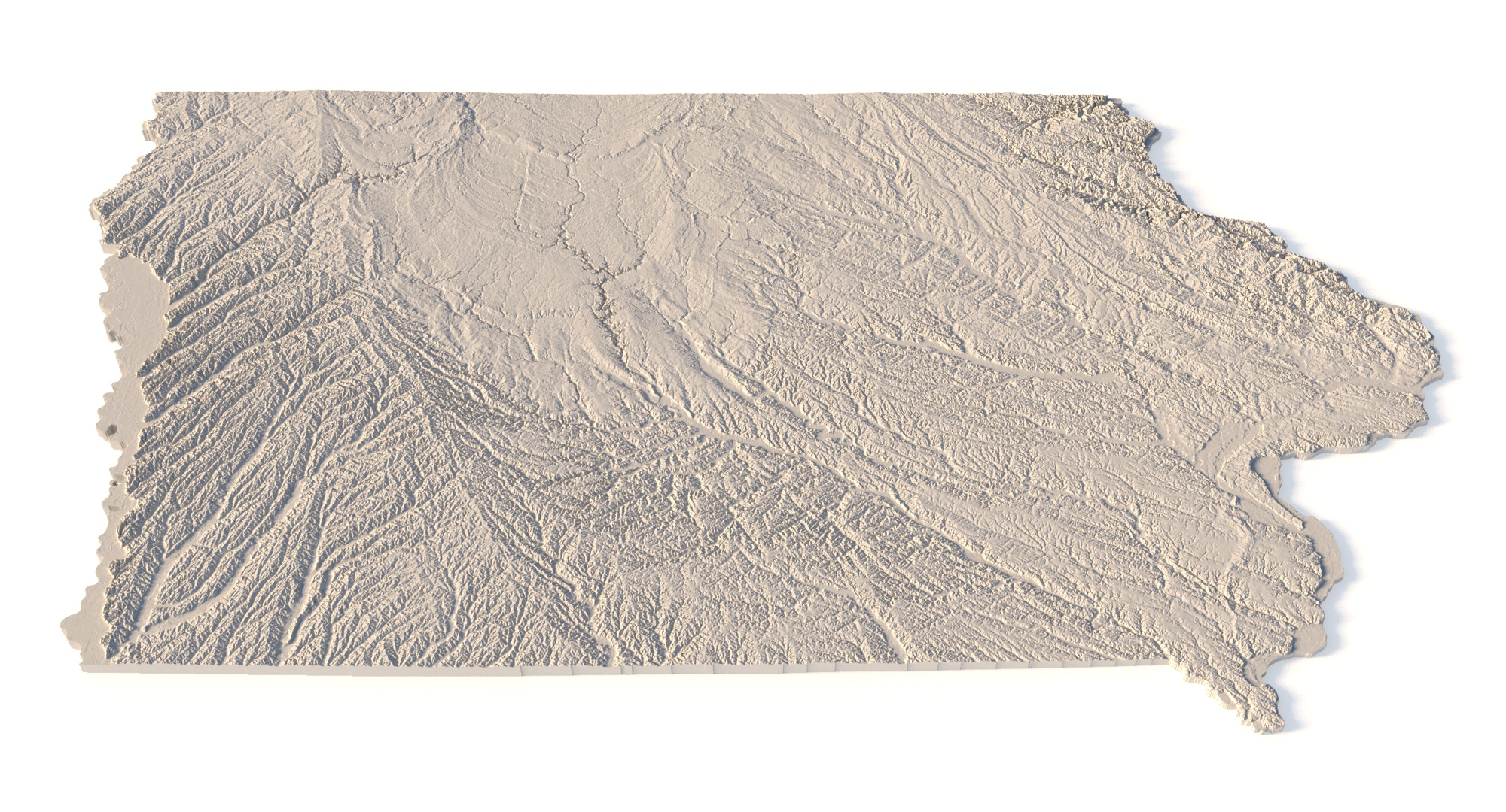 3D State of Iowa 3D print model - TurboSquid 1820340