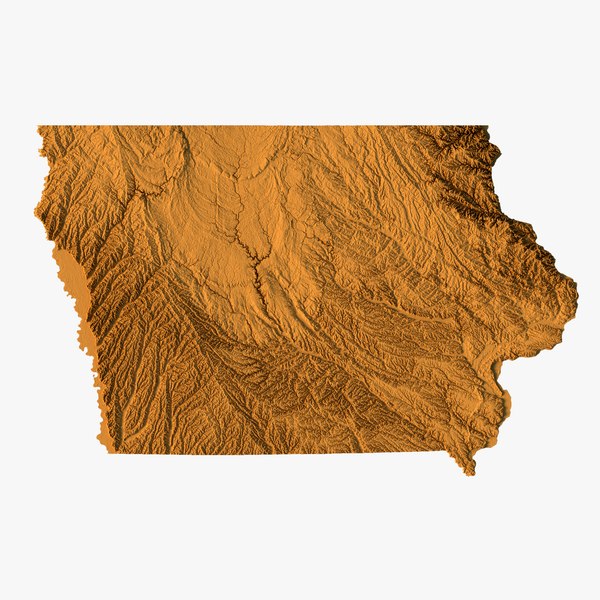 3D State of Iowa 3D print model - TurboSquid 1820340