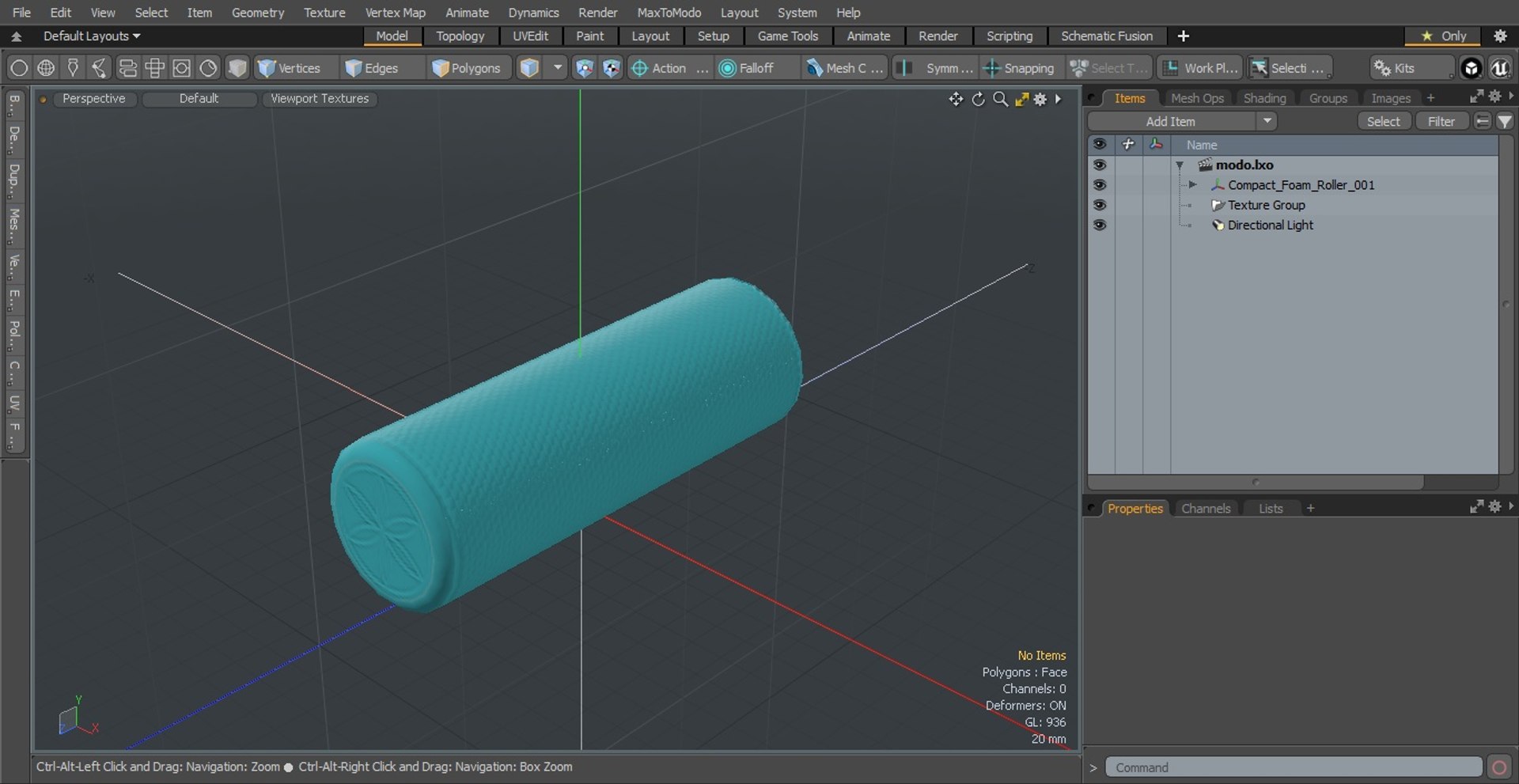 Compact Foam Roller 3D Model - TurboSquid 2031282