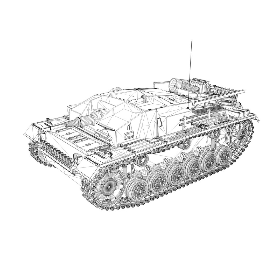 3d stug 3 d - model