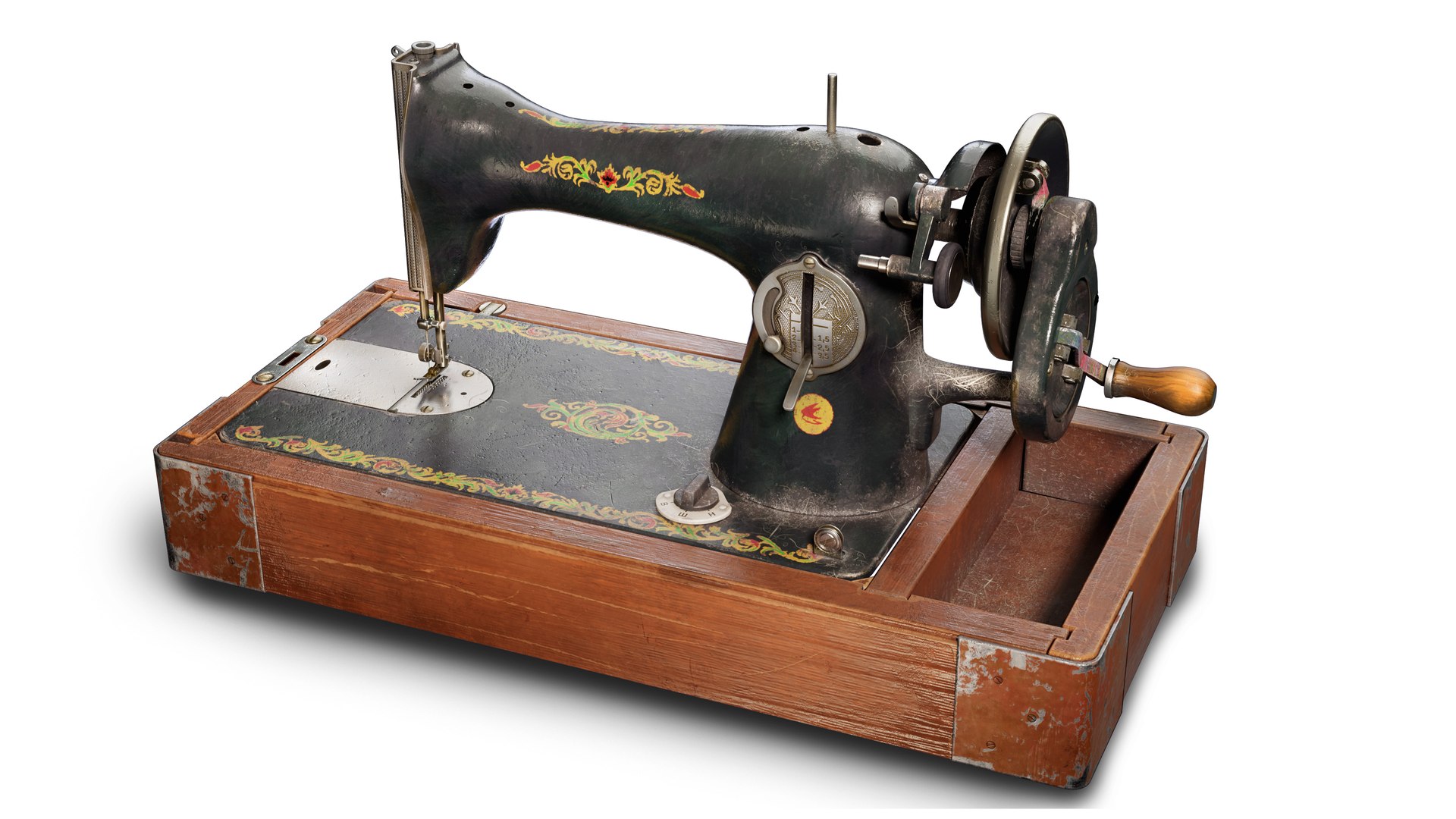 3D Sewing Machine Tool Old Damaged Da1 - TurboSquid 2199116