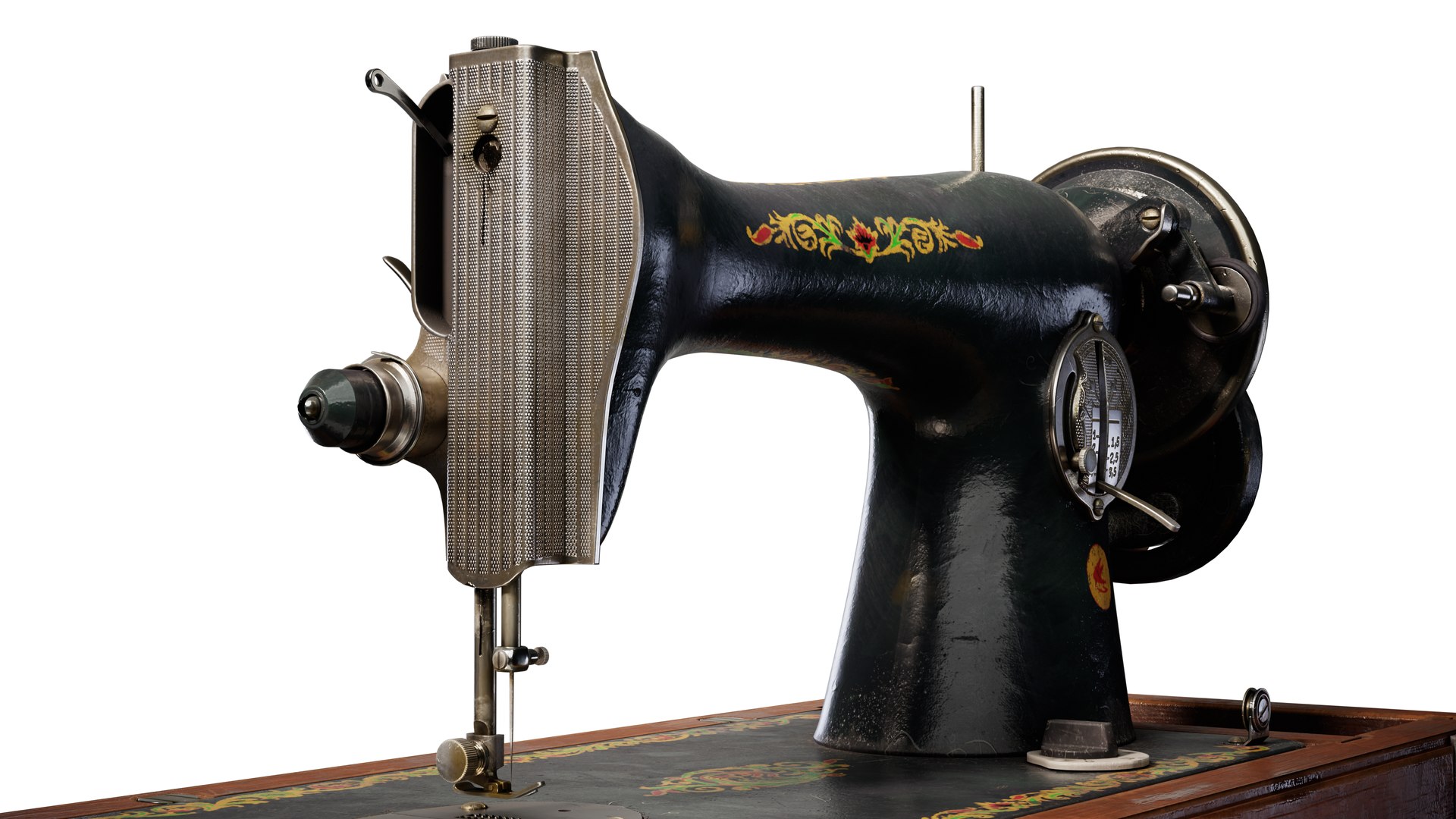 3D Sewing Machine Tool Old Damaged Da1 - TurboSquid 2199116