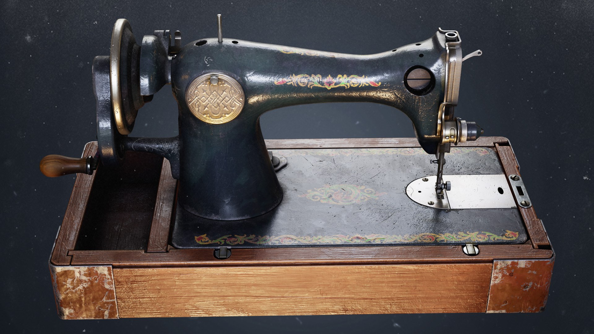 3D Sewing Machine Tool Old Damaged Da1 - TurboSquid 2199116