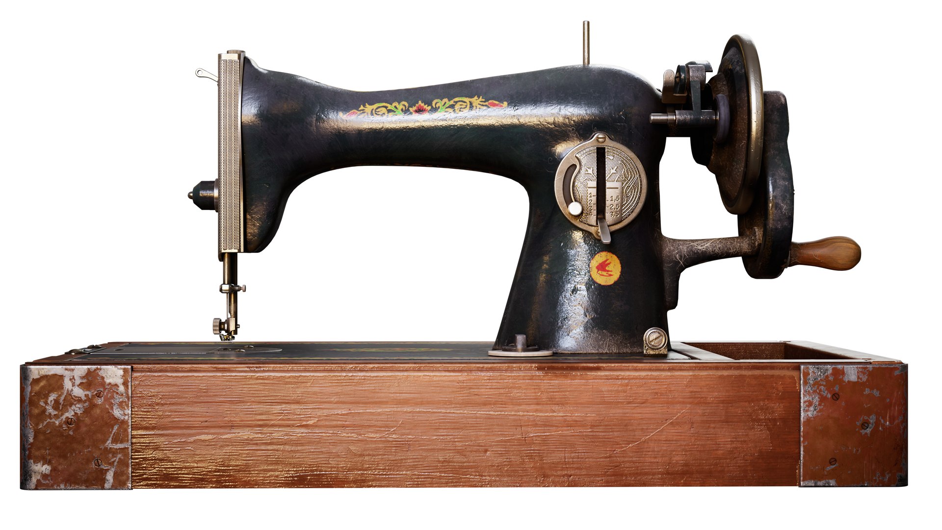 3D Sewing Machine Tool Old Damaged Da1 - TurboSquid 2199116