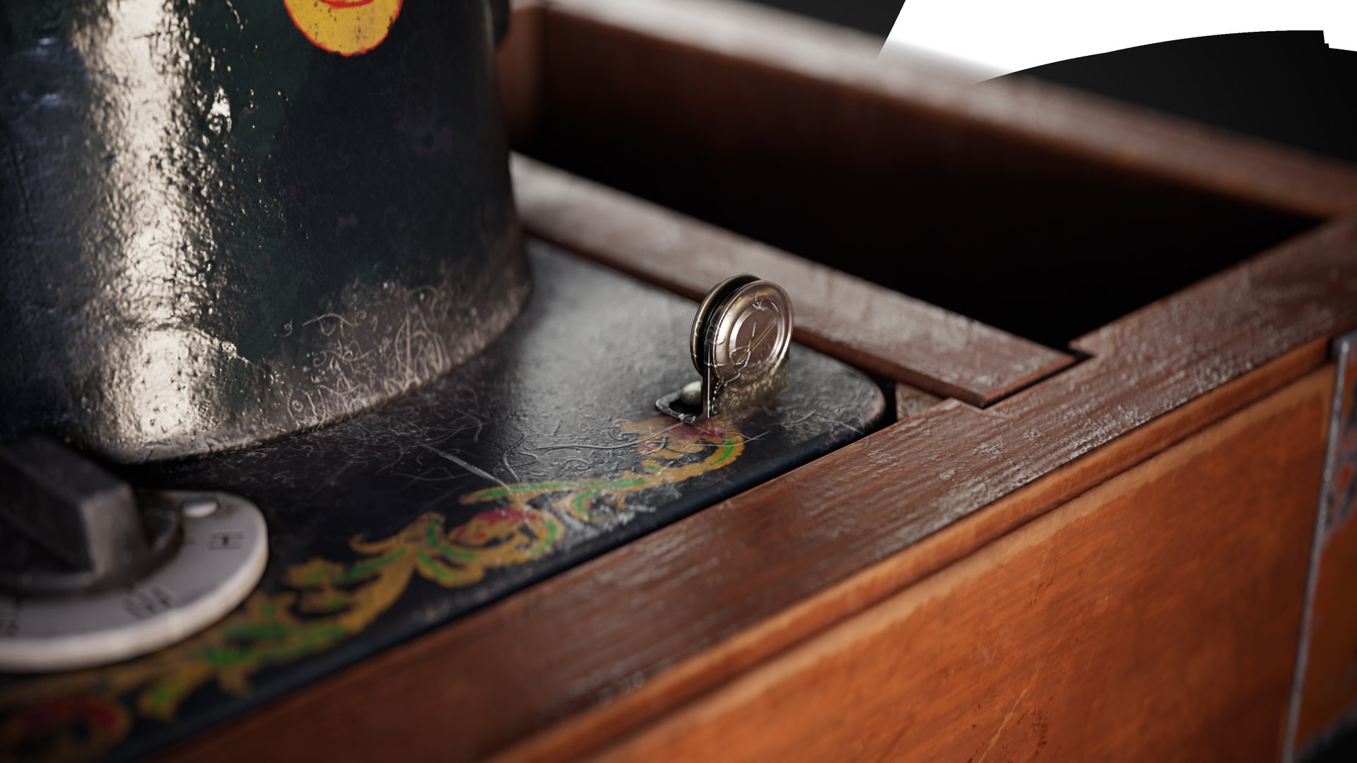 3D Sewing Machine Tool Old Damaged Da1 - TurboSquid 2199116