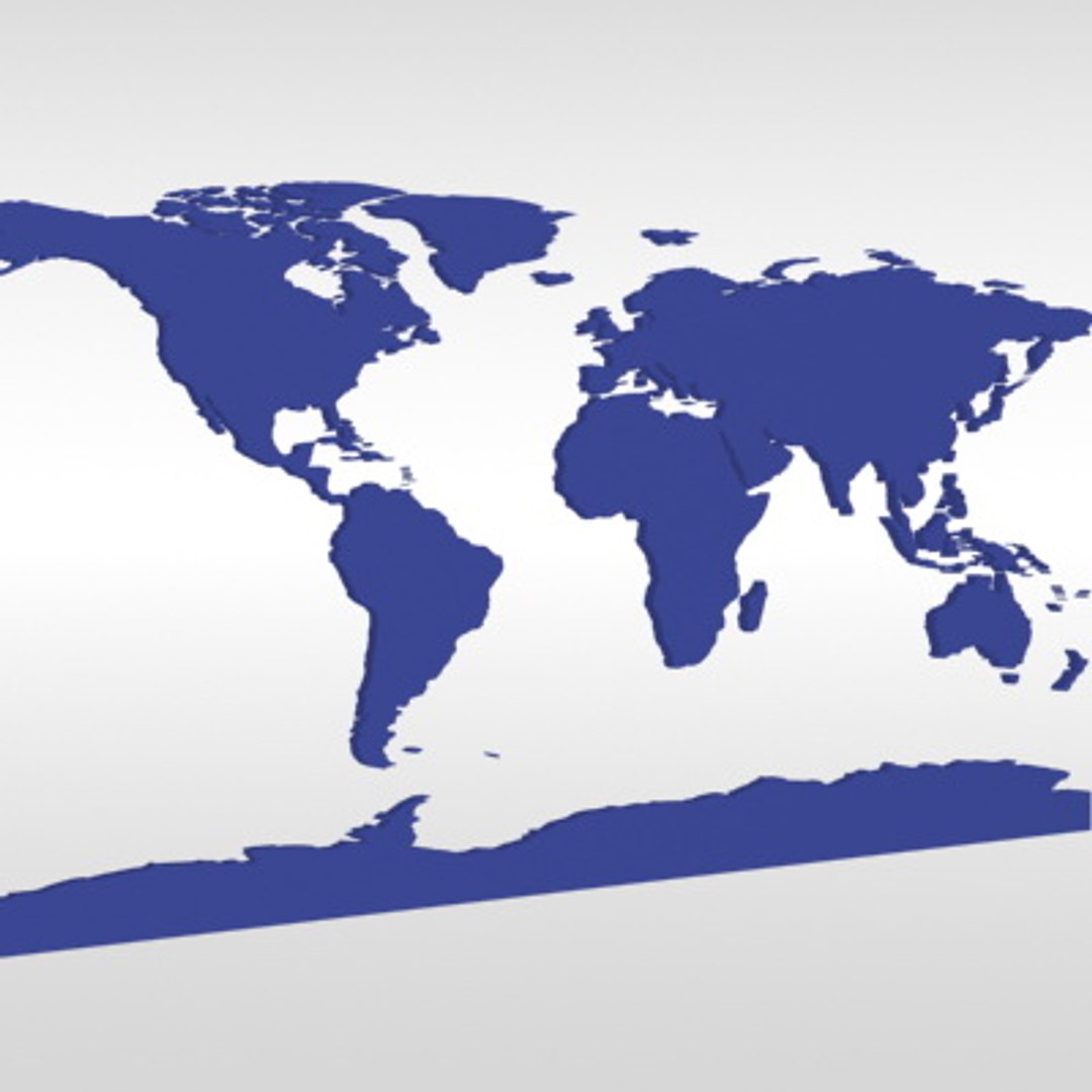 globe continents 3d model