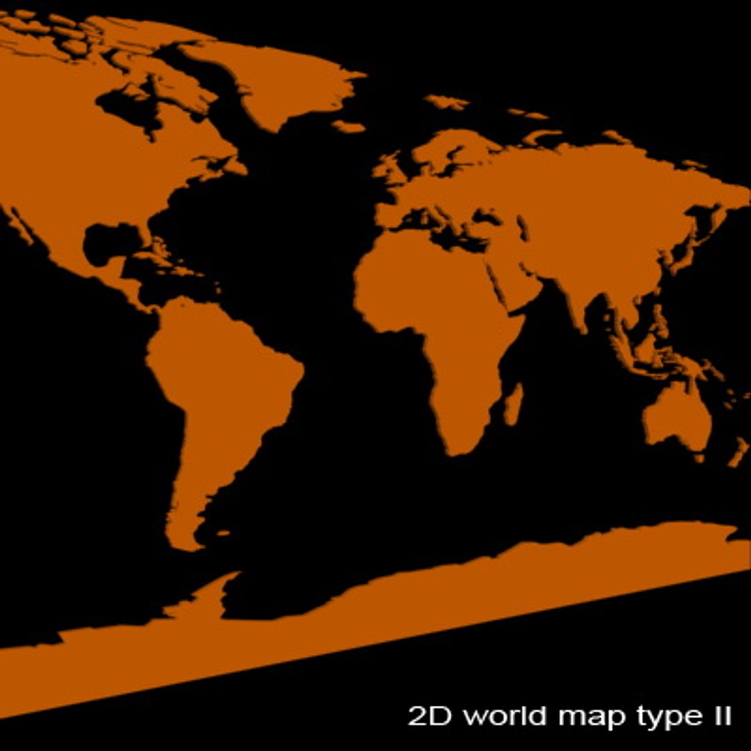 globe continents 3d model