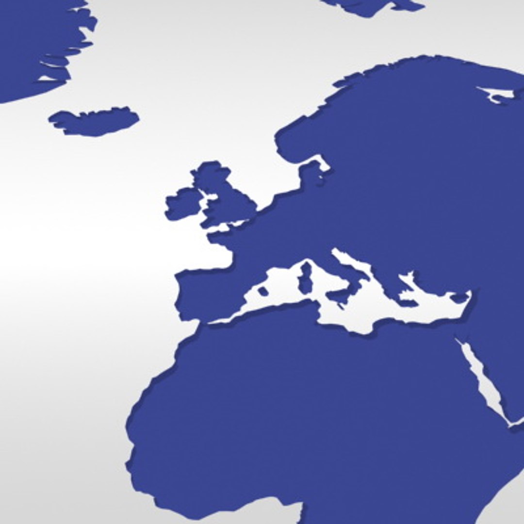 globe continents 3d model