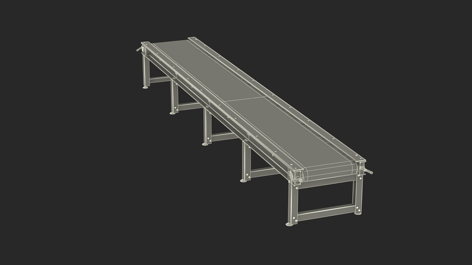 Belt Conveyor 3D Model - TurboSquid 2118227