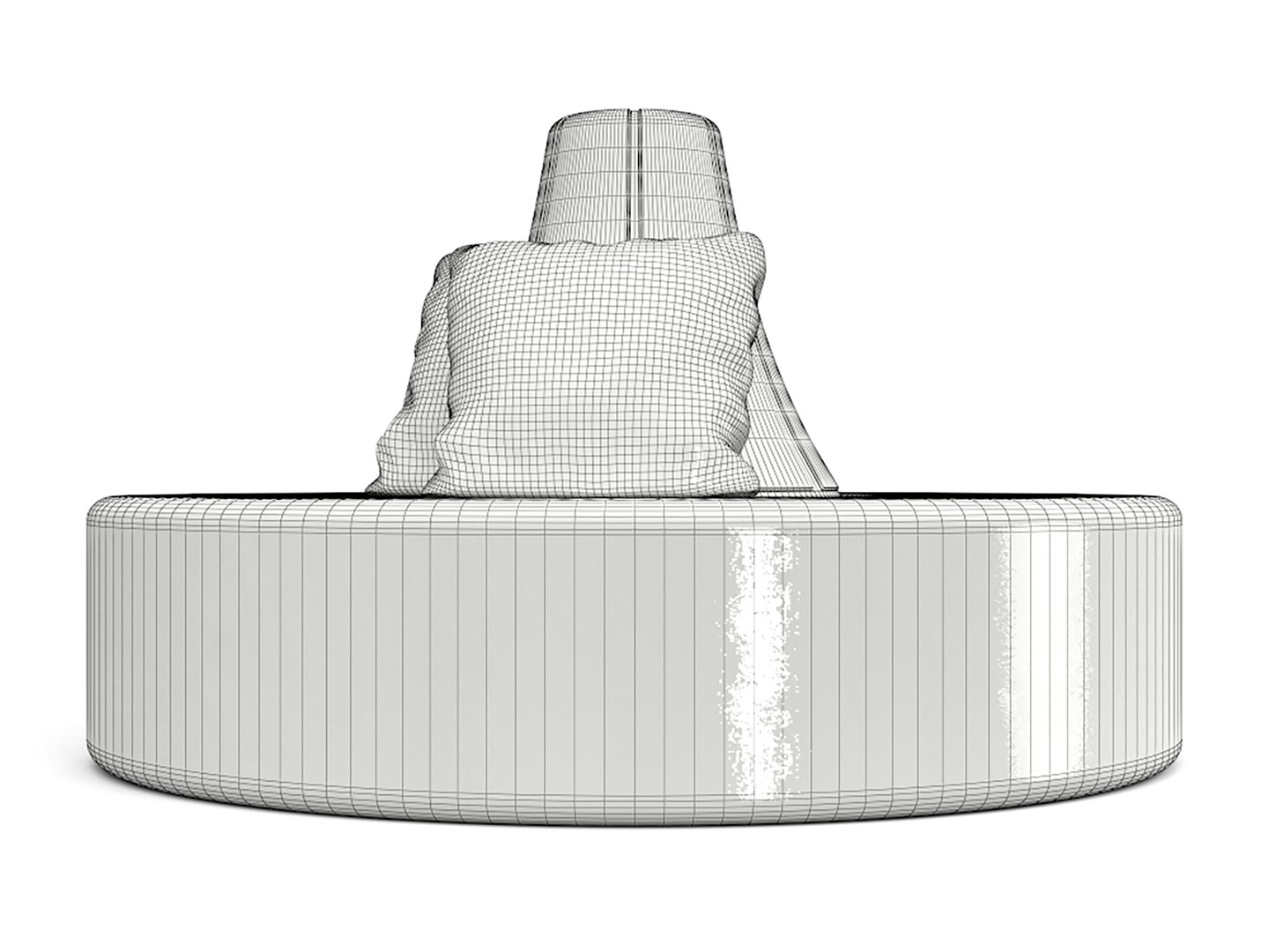 3D CIRCULAR SOFA Model - TurboSquid 1907448