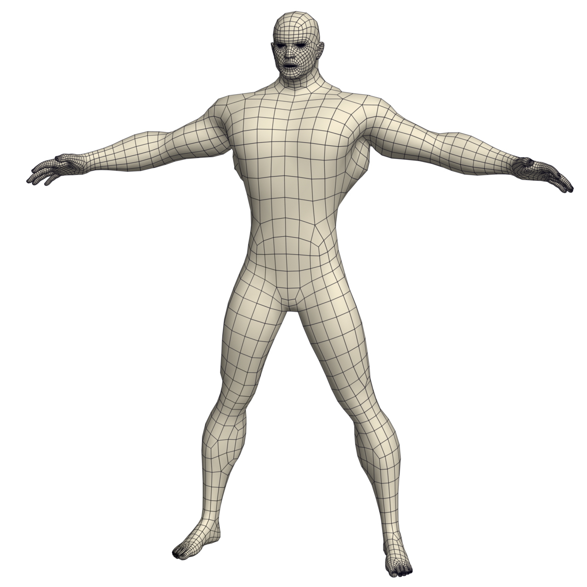 3d male superhero body man