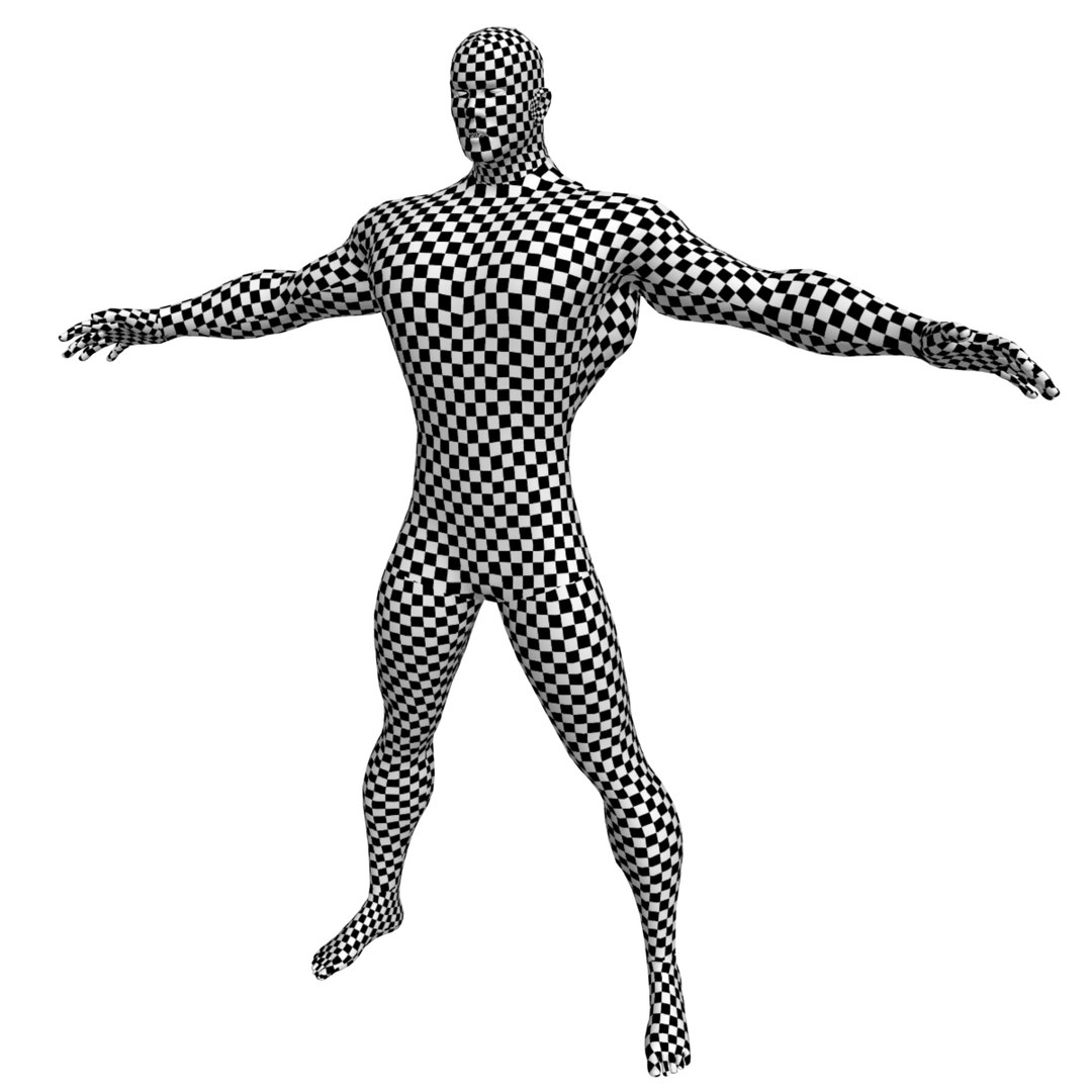 3d male superhero body man