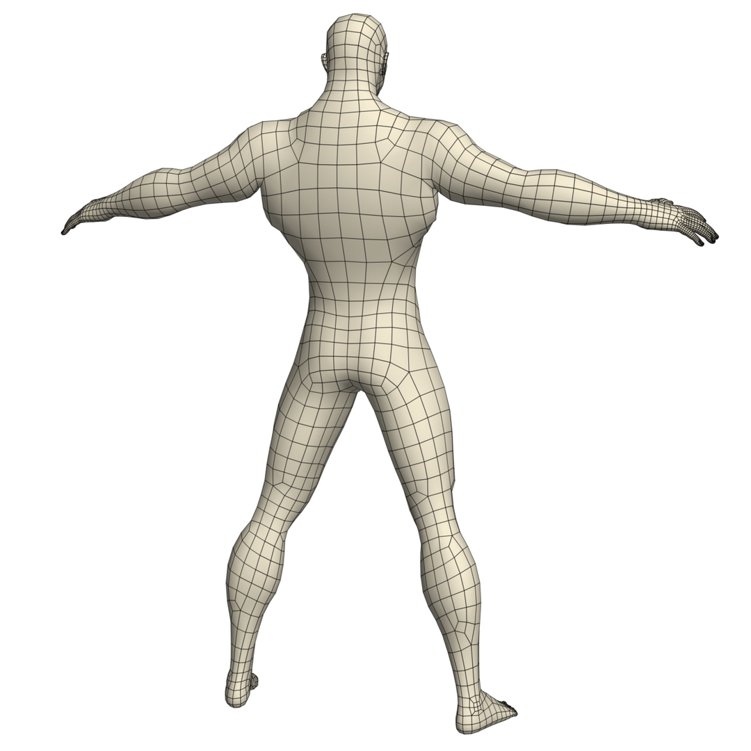 3d male superhero body man