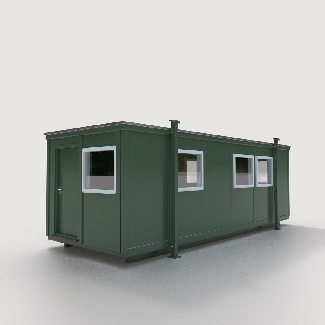 3D Porta Cabin Office Model - TurboSquid 2411631