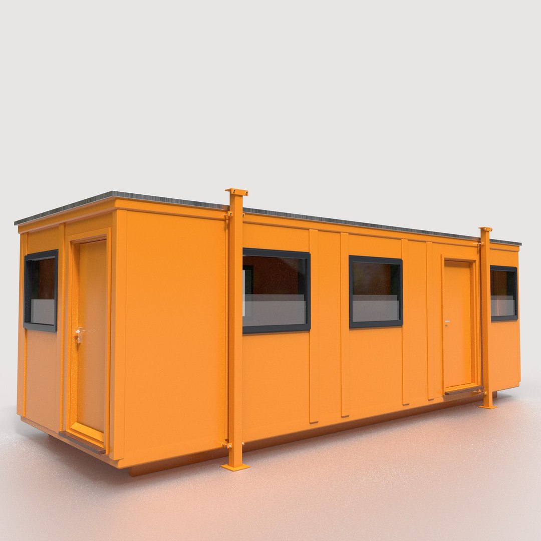 3D Porta Cabin Office Model - TurboSquid 2411631