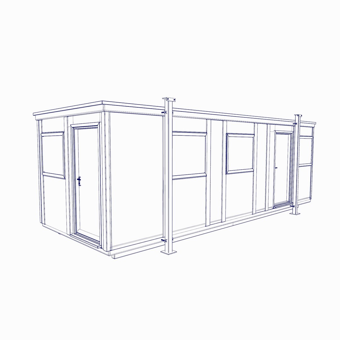 3D Porta Cabin Office Model - TurboSquid 2411631
