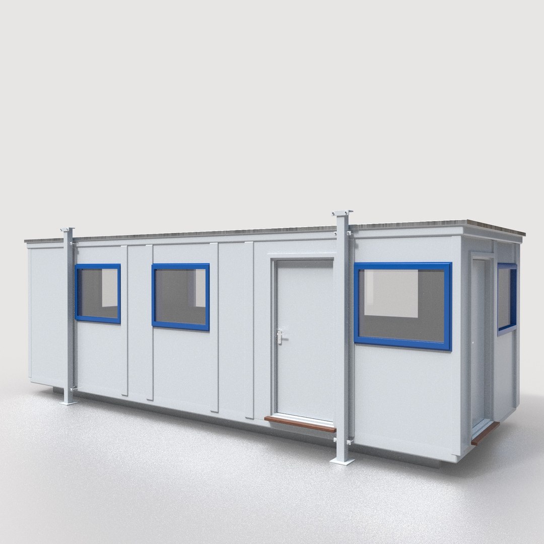 3D Porta Cabin Office Model - TurboSquid 2411631