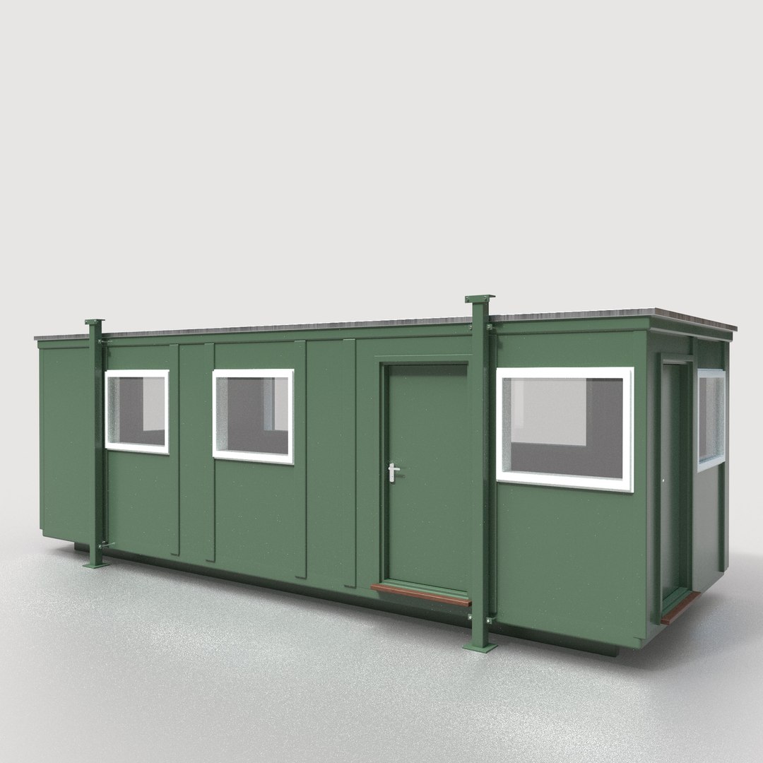3D Porta Cabin Office Model - TurboSquid 2411631