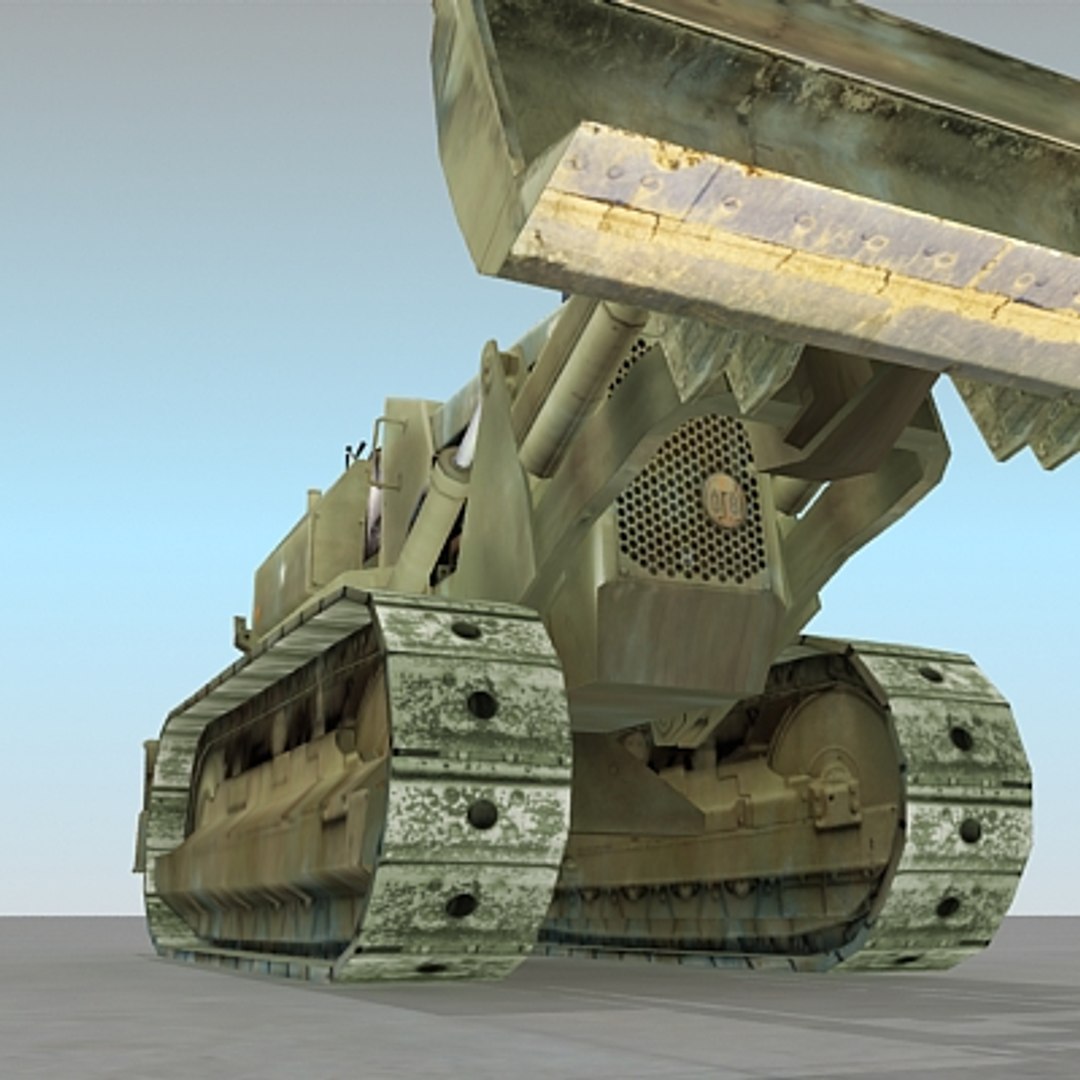 dozer excavator 3d model