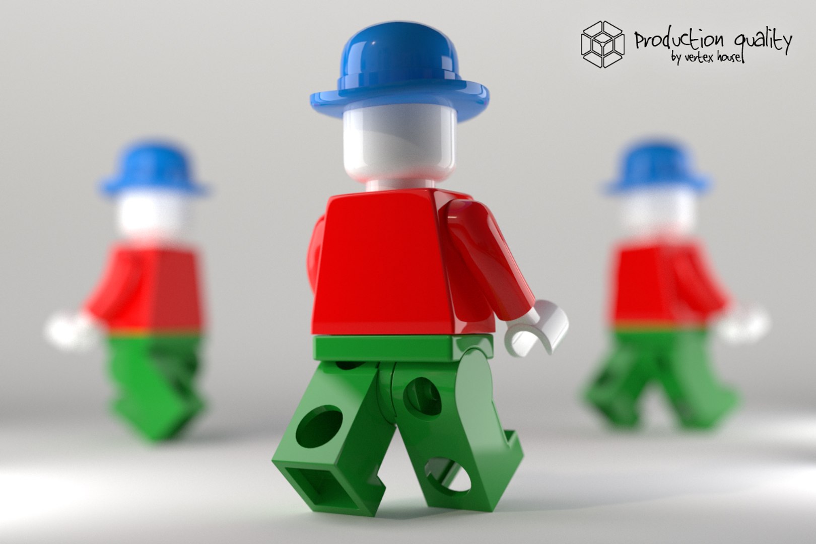 Lego Clown Figure C4d