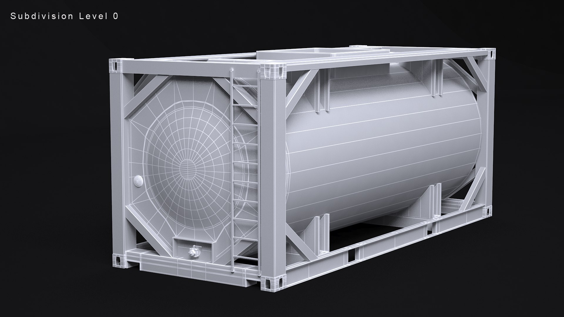 Iso Tank Container 3D Model - TurboSquid 1548281