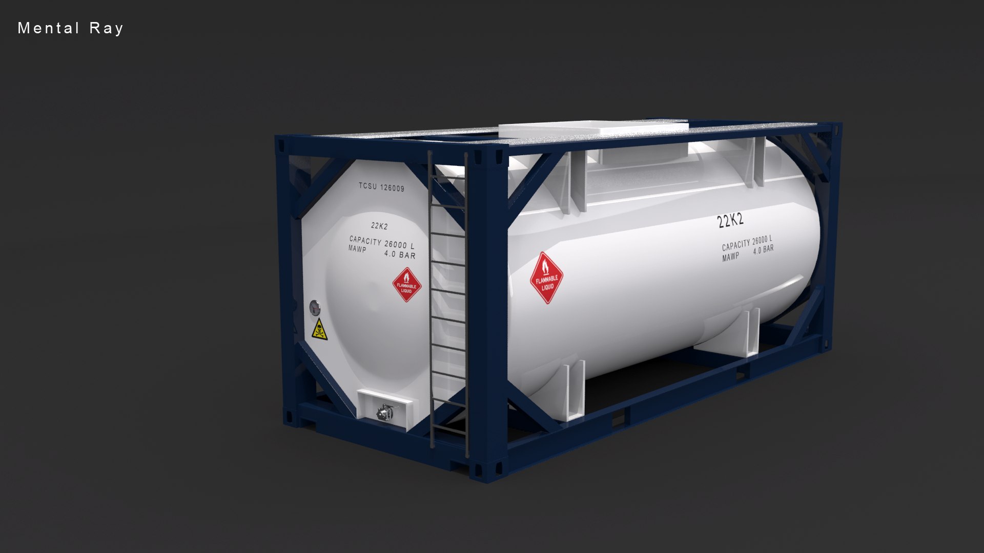 Iso Tank Container 3D Model - TurboSquid 1548281