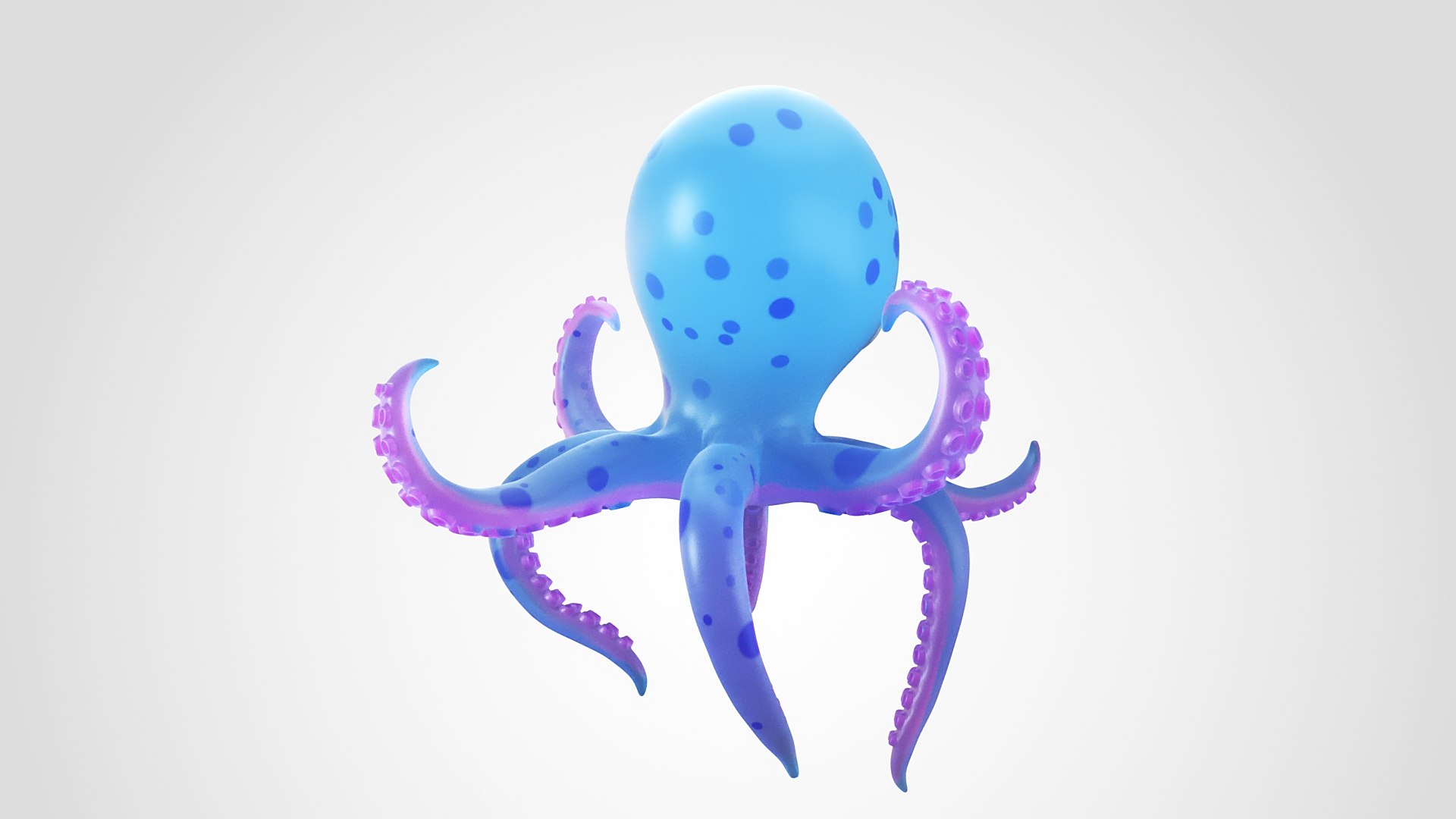 3D Cartoon Octopus - TurboSquid 1999618