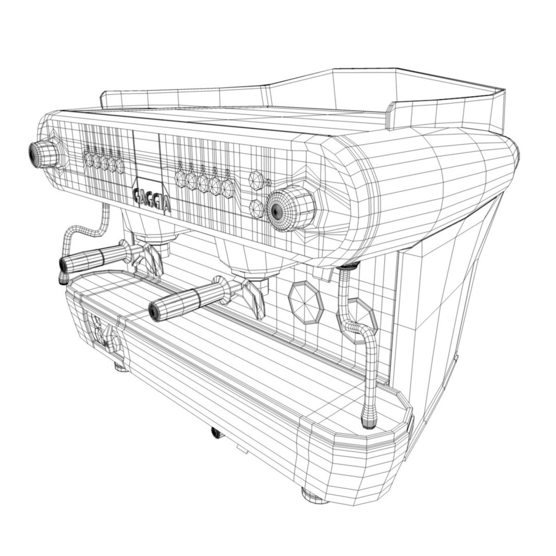 3d Commercial Gaggia Deco Coffee Maker