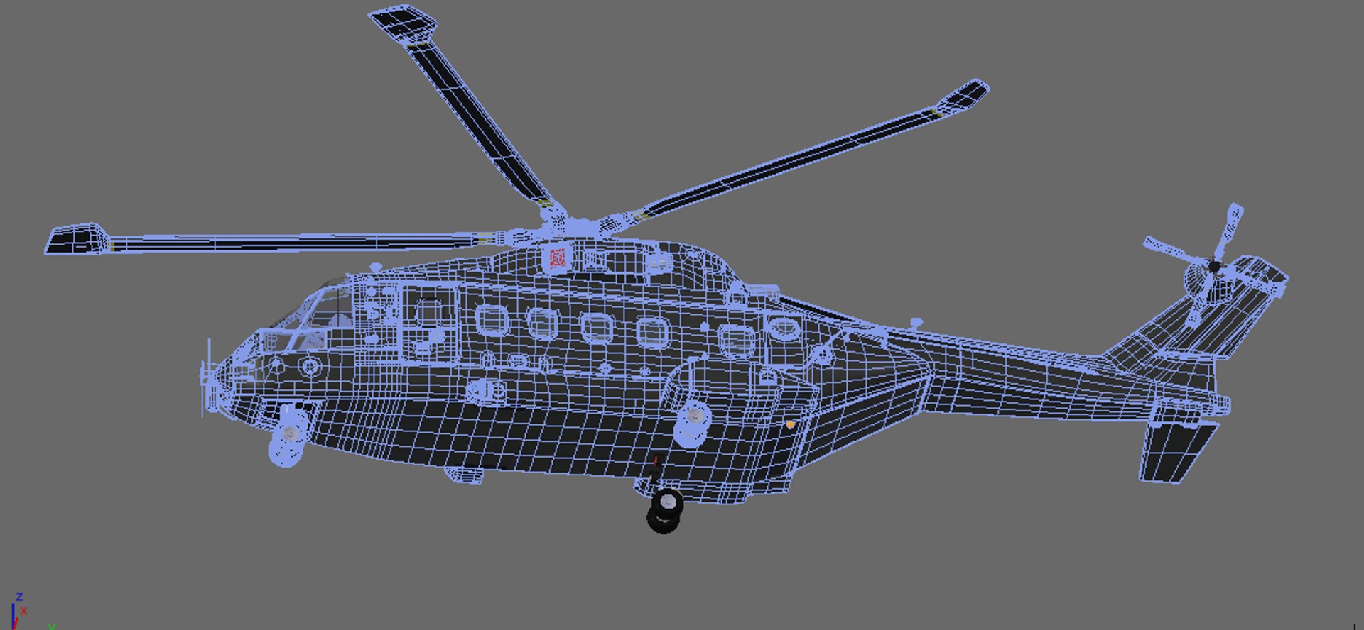 3d Model Eh 101 Helicopter