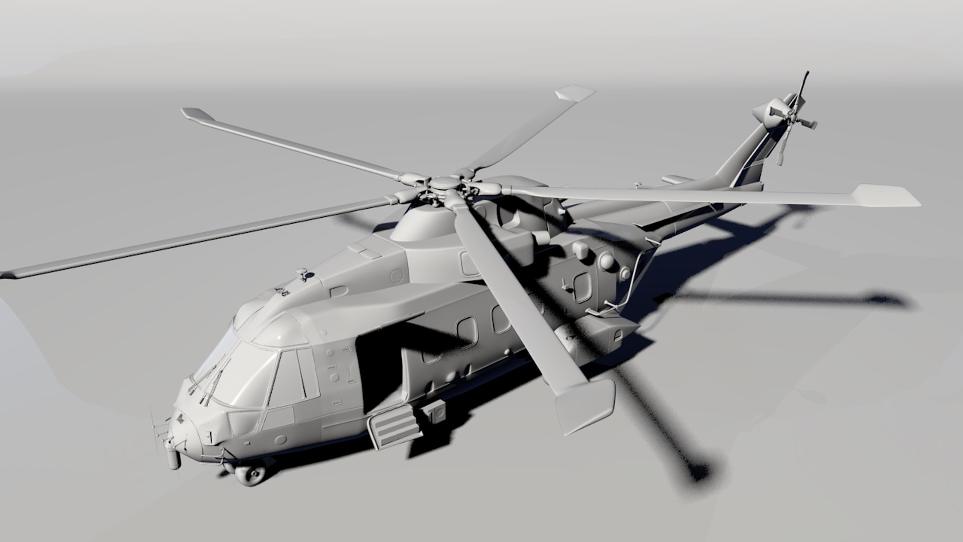 3d Model Eh 101 Helicopter