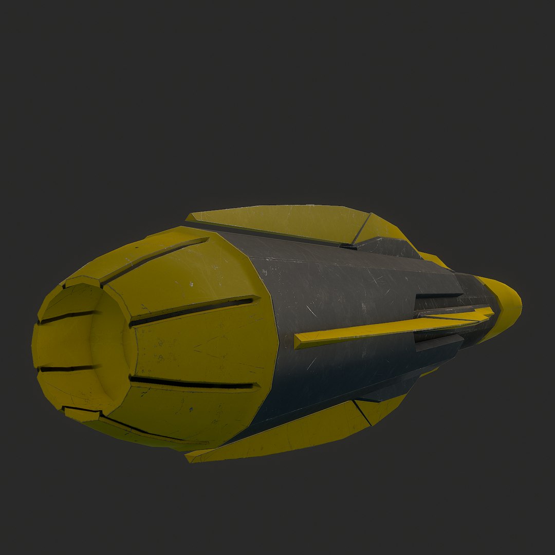 3d Military Missile Model