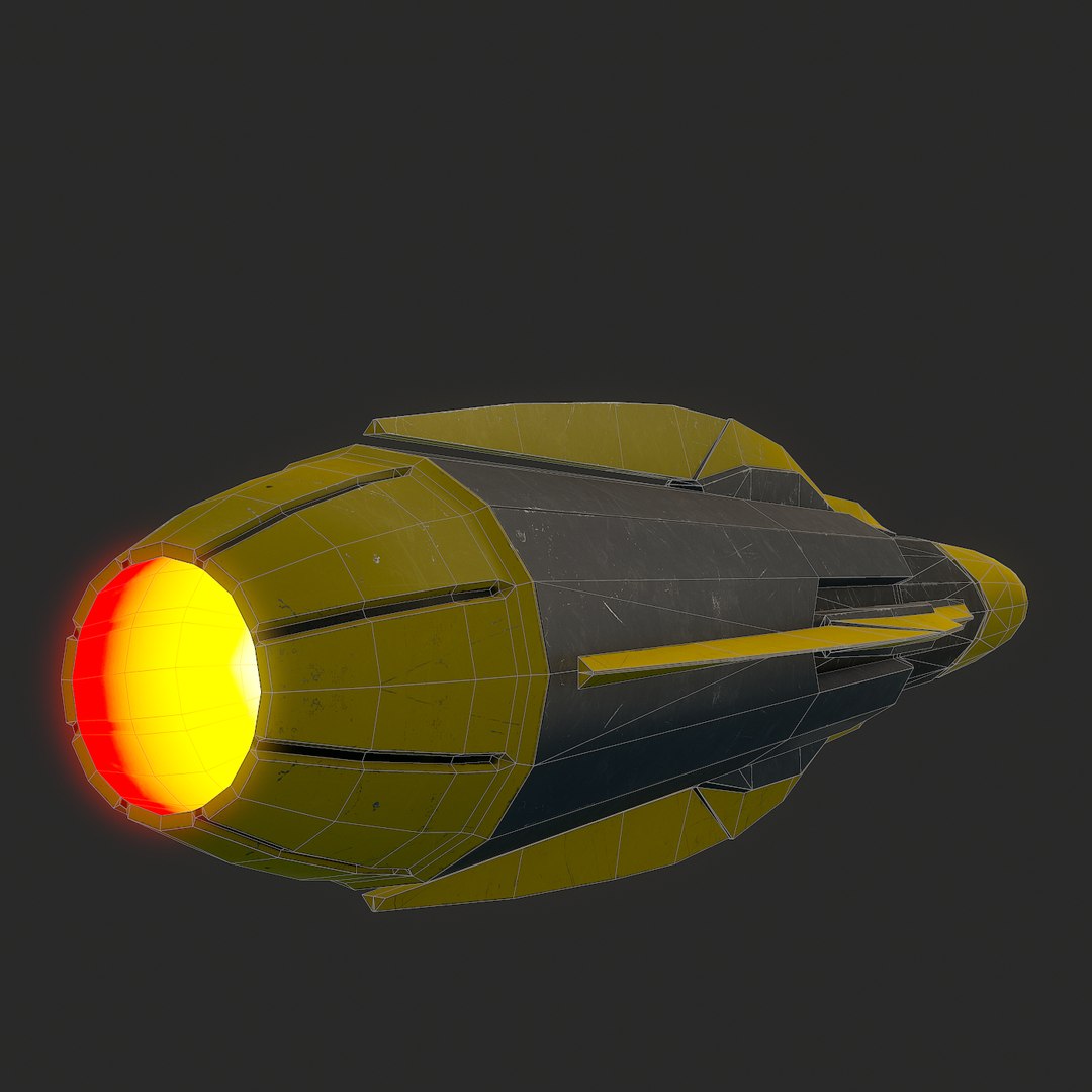 3d Military Missile Model