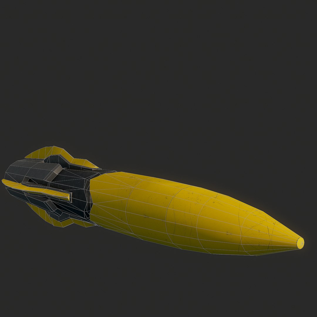 3d Military Missile Model