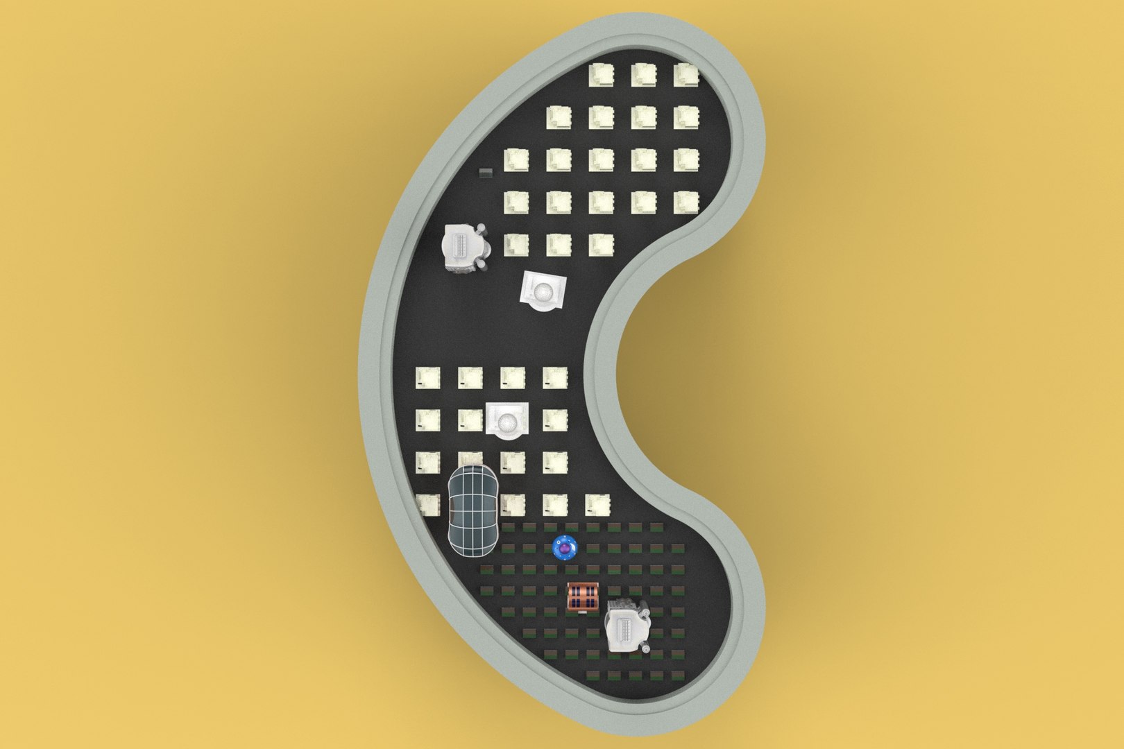 3D ANTI TSUNAMI BUILDING WALL INNOVATION CONCEPT Model - TurboSquid 2220310