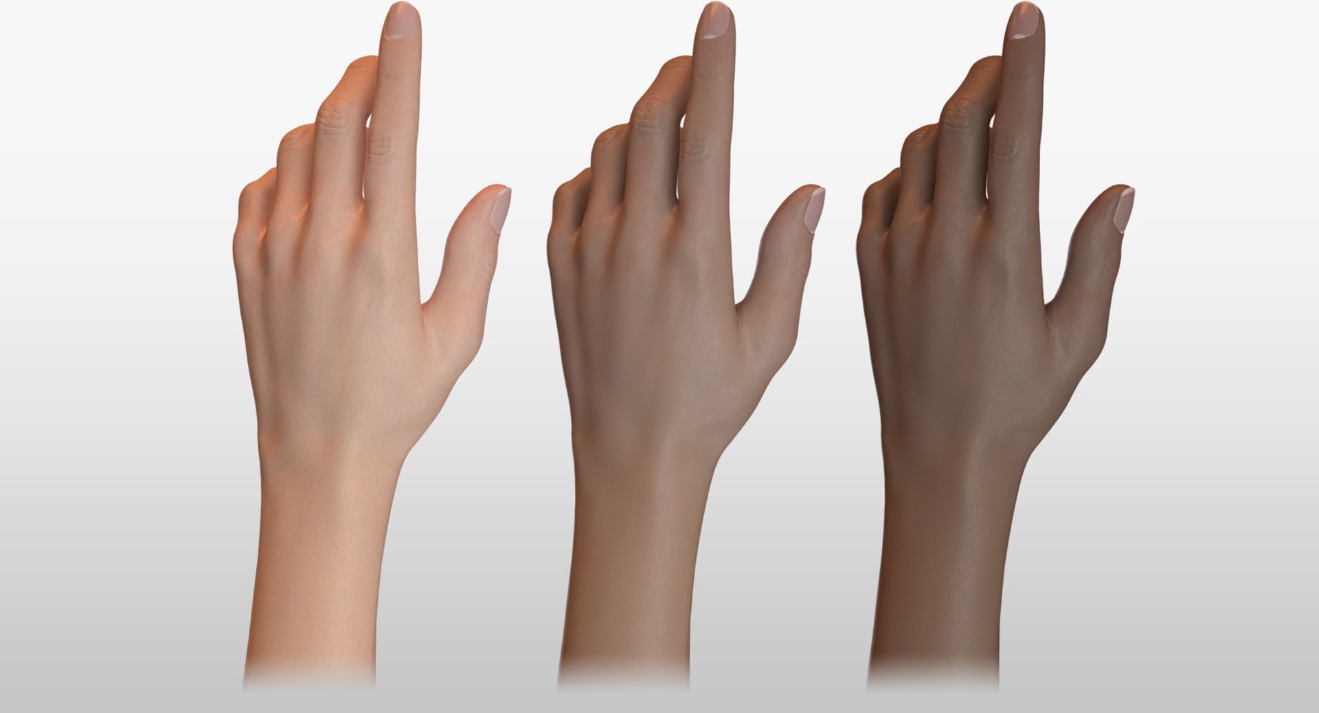 Anatomic Female Hand Rig Model - TurboSquid 1260157