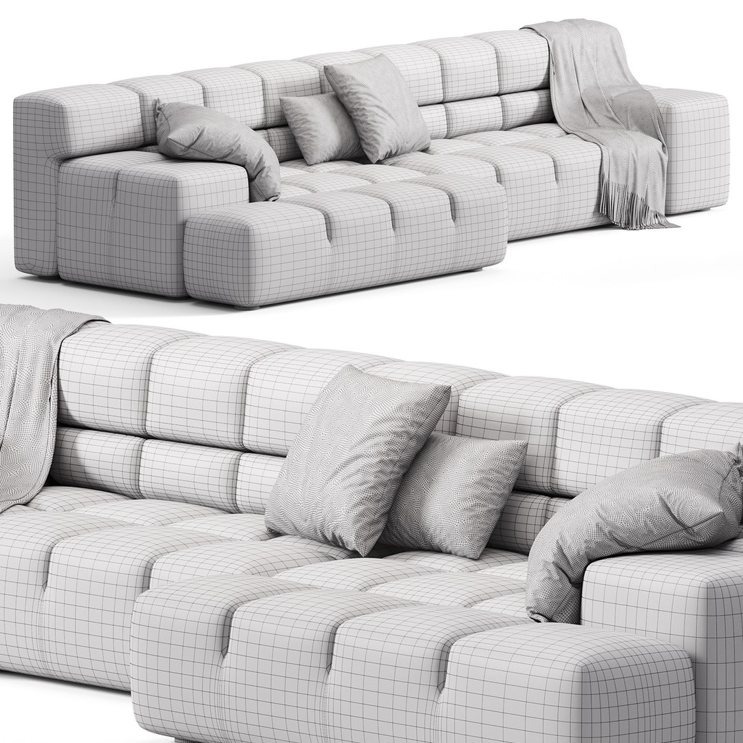 3D BB ITALIA Tufty Time Sofa - TurboSquid 2320541