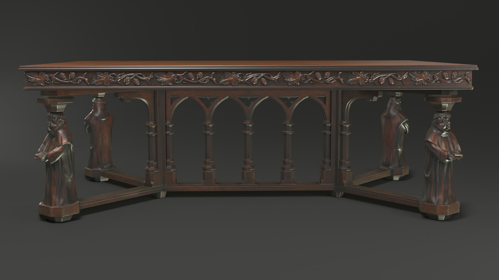 3D Gothic Table - TurboSquid 1404989