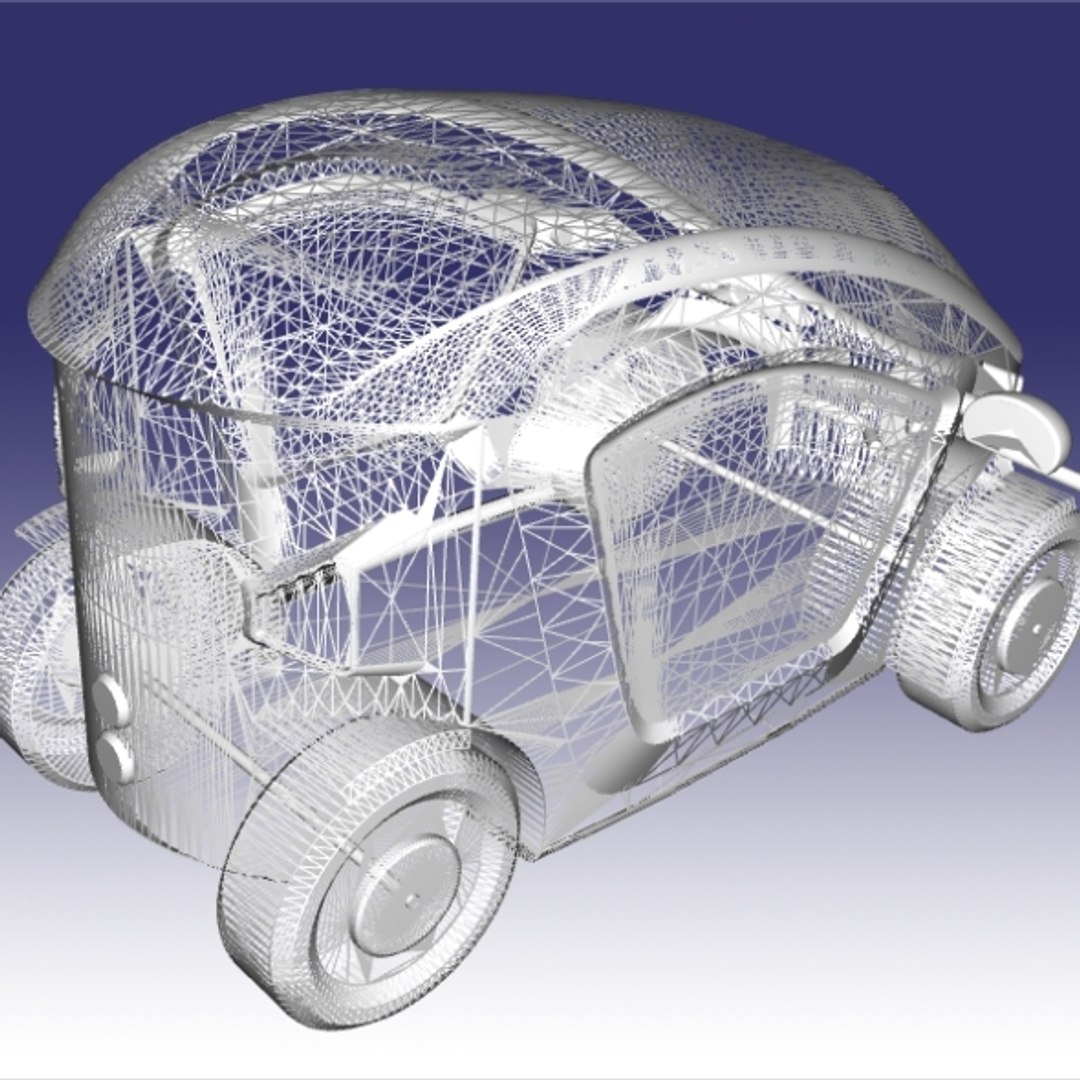 3d Concept Electric Car Toy