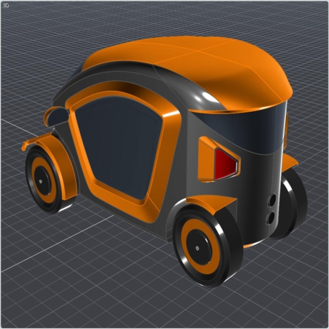 3d Concept Electric Car Toy