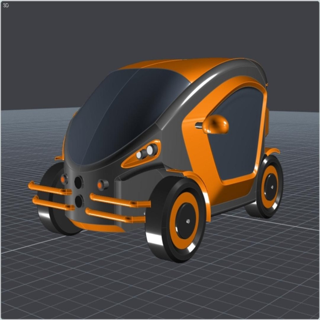 3d Concept Electric Car Toy