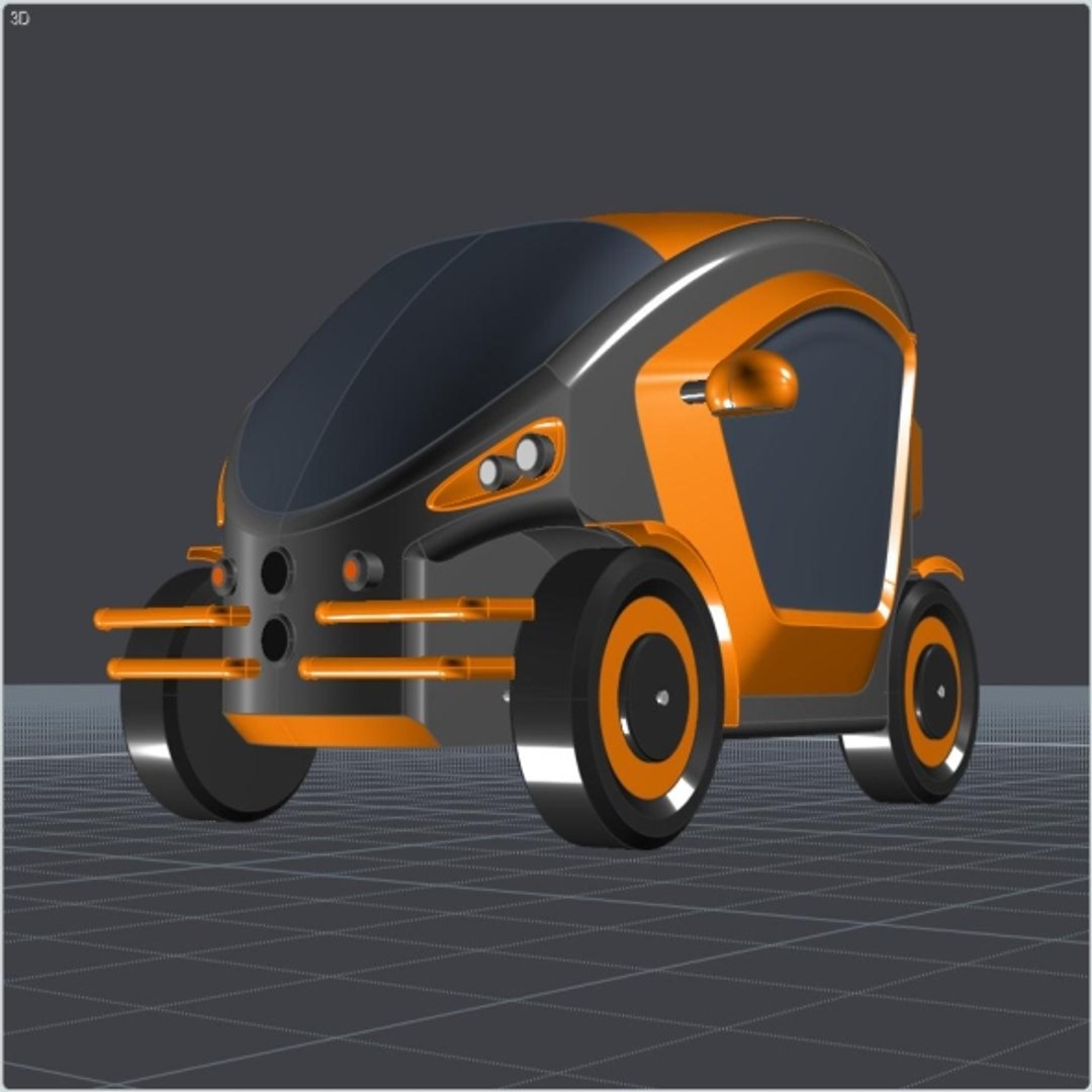 3d Concept Electric Car Toy